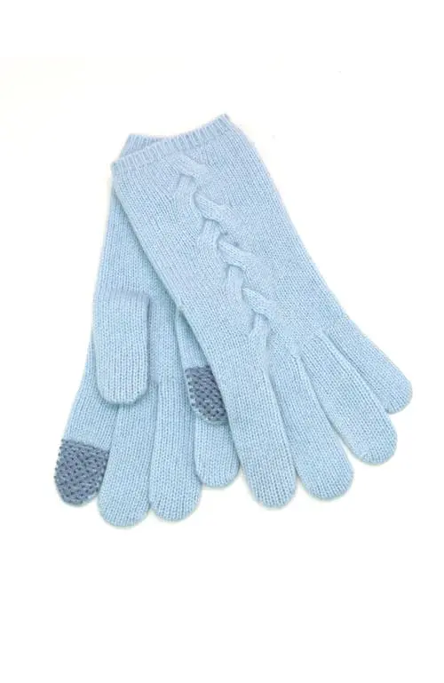 Portolano Cashmere Tech Gloves - Powder Blue