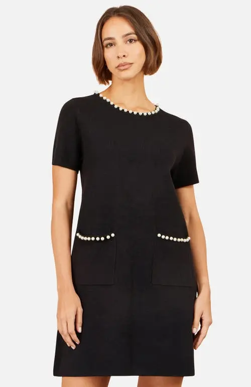YUMI Embellished Detail Knitted Tunic Dress