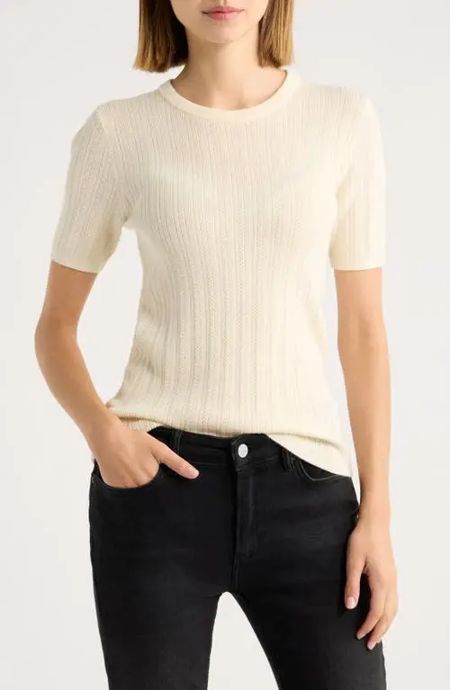 Rag & Bone Rhodes Crewneck Sweater - White