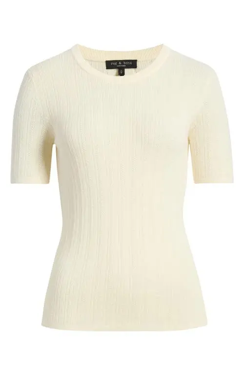 Rag & Bone Rhodes Crewneck Sweater - White