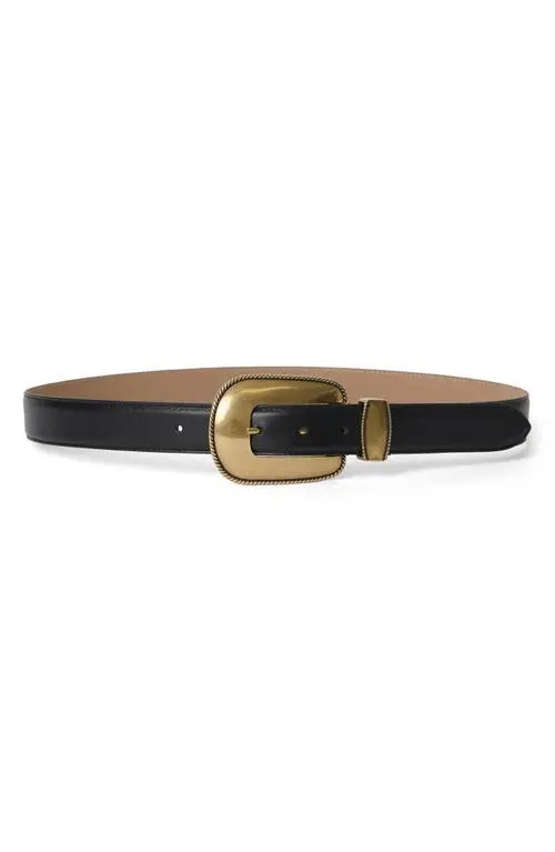 B-low The Belt Walker Colt Leather Belt - Black Brass