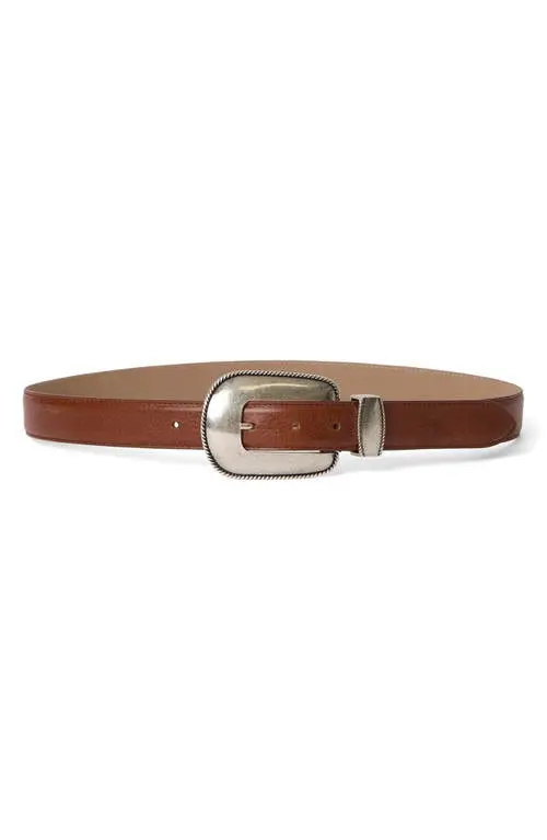 B-low The Belt Walker Colt Leather Belt - Cognac Silver