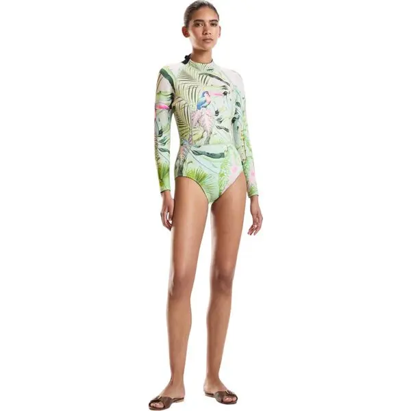 Cynthia Rowley Palm Mirage Wetsuit - Green