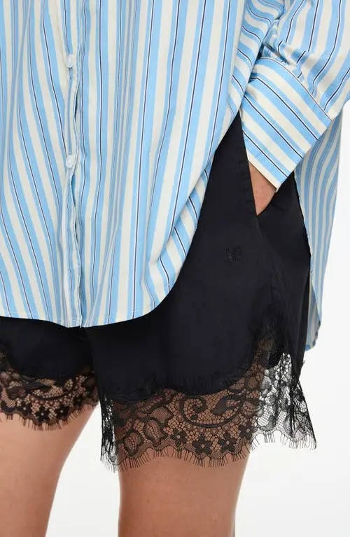 LMND Lumi Lace Trim Shorts