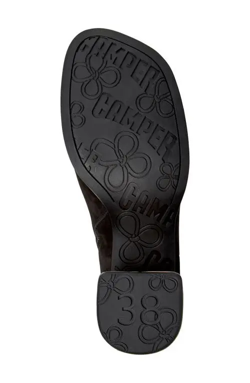 Camper Kora Twins Leather Zip Up Boot - Black