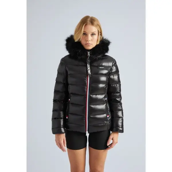 JACK1T Faux Fur Hooded Puffer Jacket