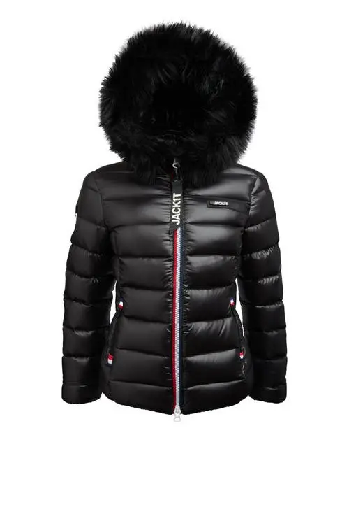 JACK1T Faux Fur Hooded Puffer Jacket