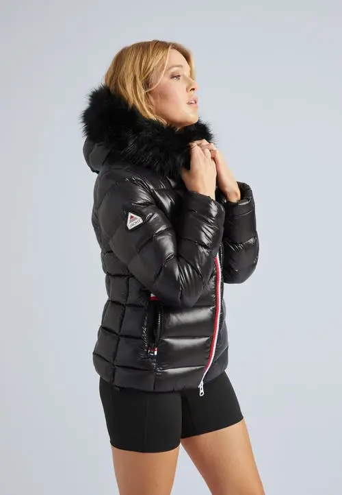 JACK1T Faux Fur Hooded Puffer Jacket