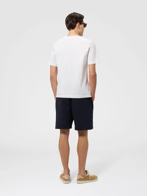 Missoni Cotton Fleece Shorts With Knit Inserts