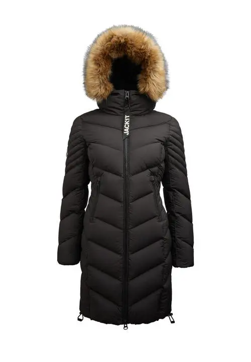 JACK1T Longline Quilted Puffer Coat