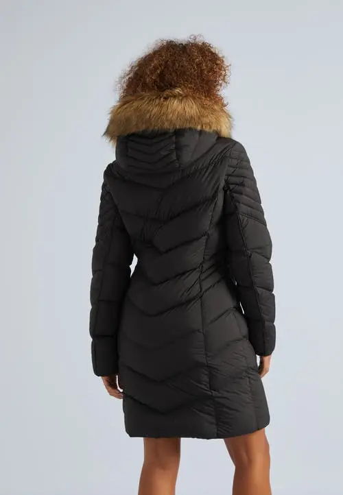 JACK1T Longline Quilted Puffer Coat