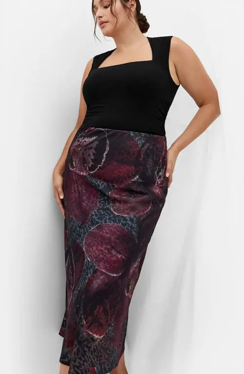City Chic Sienna Midi Skirt