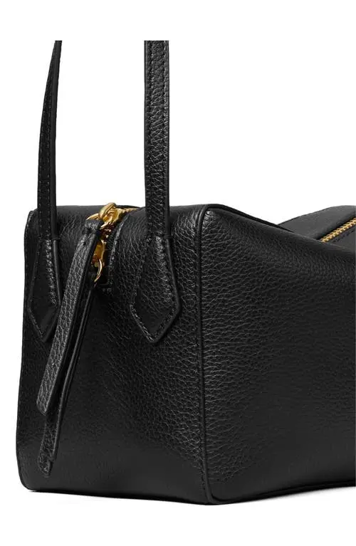 Tory Burch Perry Pebbled Leather Crossbody Bag - Black