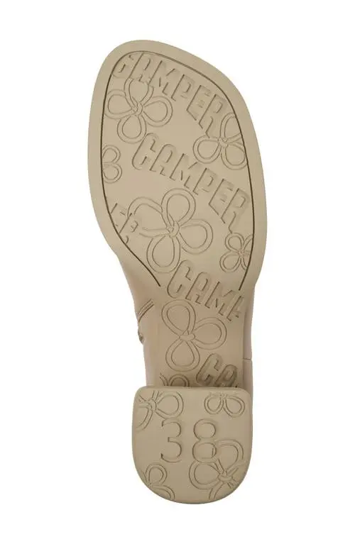 Camper Kora Leather Bootie - Light Beige