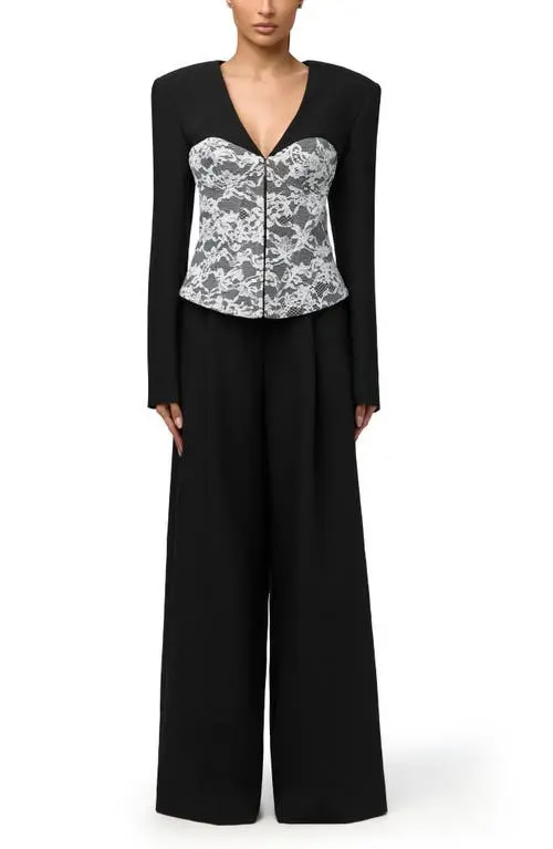 Naked Wardrobe Pleated Wide Leg Pants