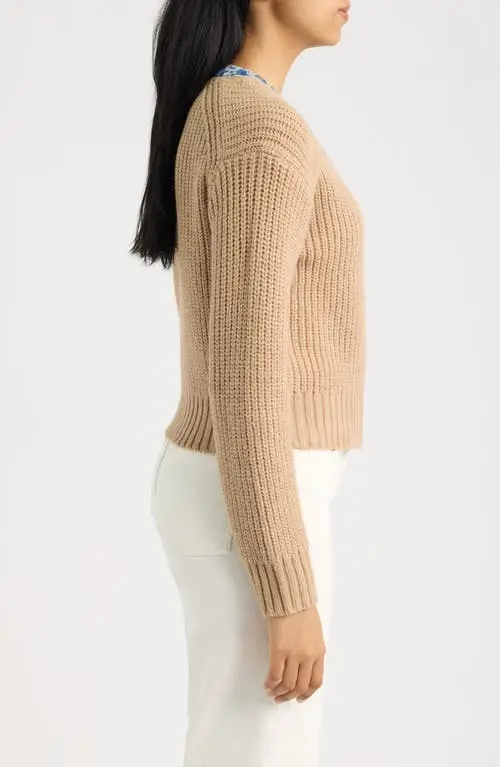 CITY BLUES Denim Trim Cardigan