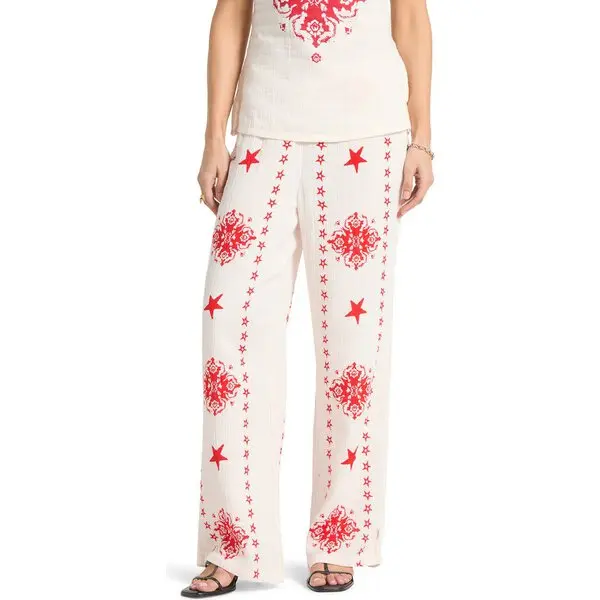 Brixton The Lola Lounge Pants - Off White Tile
