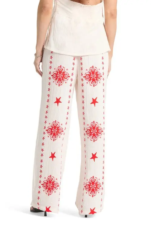 Brixton The Lola Lounge Pants - Off White Tile