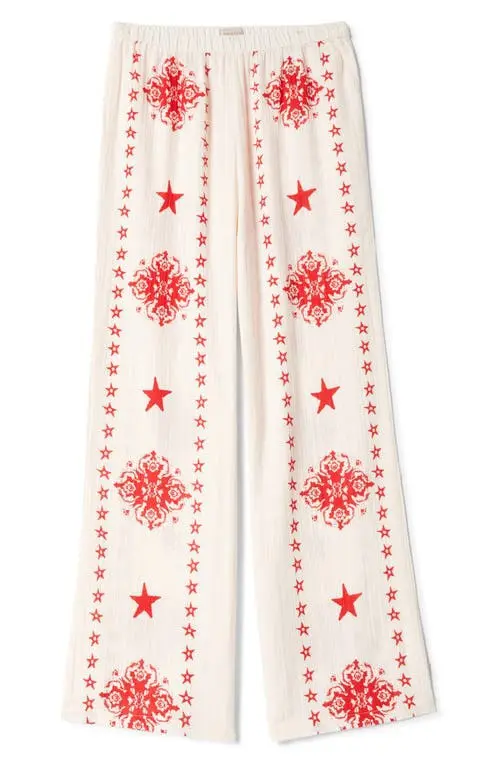 Brixton The Lola Lounge Pants - Off White Tile