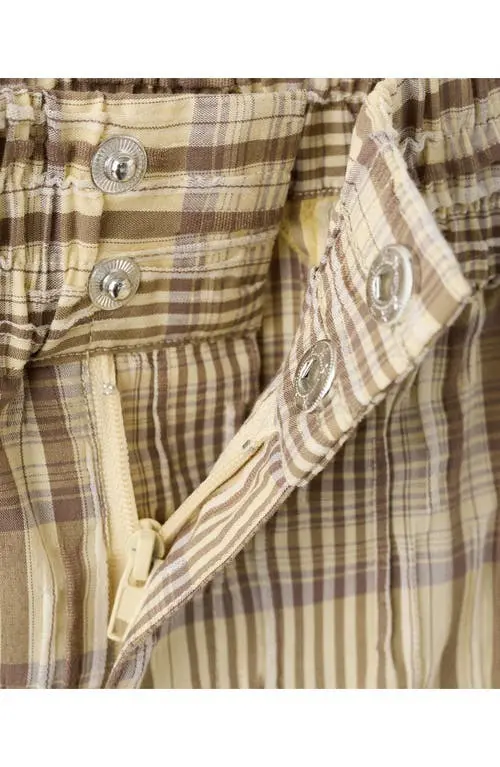 Mango Jollie Plaid Shorts