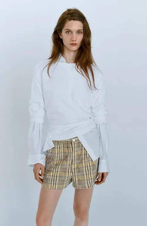 Mango Jollie Plaid Shorts