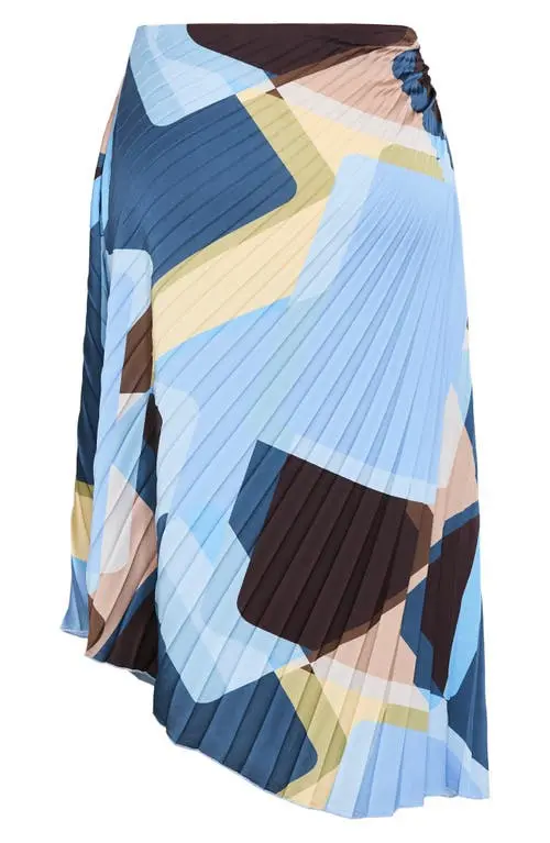 City Chic Amaya Pleated Asymmetrical Skirt