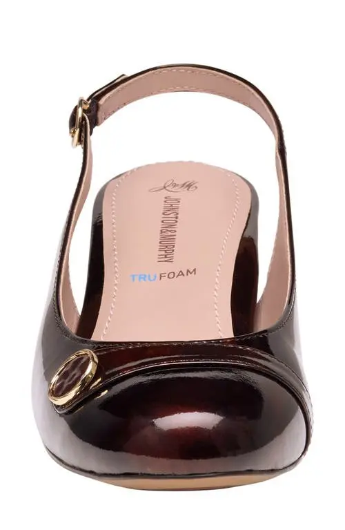 Johnston & Murphy Sienna Slingback Pump - Dark Brown Leather