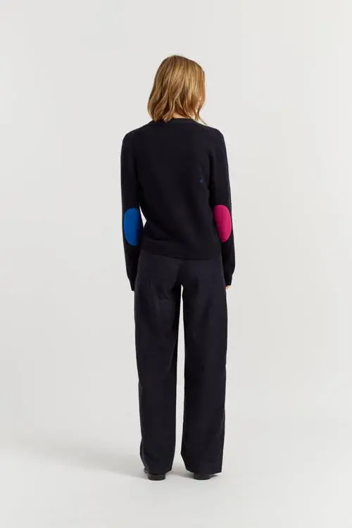 Chinti & Parker Wool-cashmere Elbow Patch Cardigan