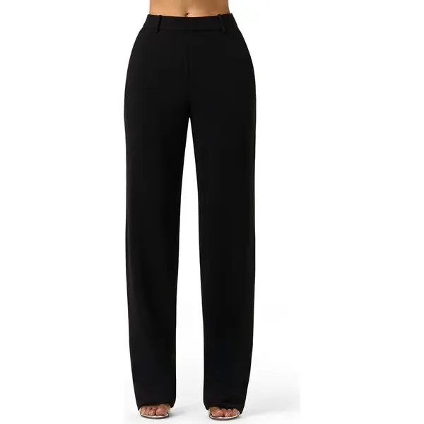 Naked Wardrobe High Waist Suiting Pants - Black