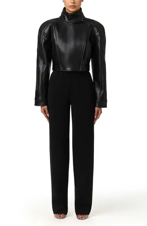 Naked Wardrobe High Waisted Straight Leg Suiting Pants