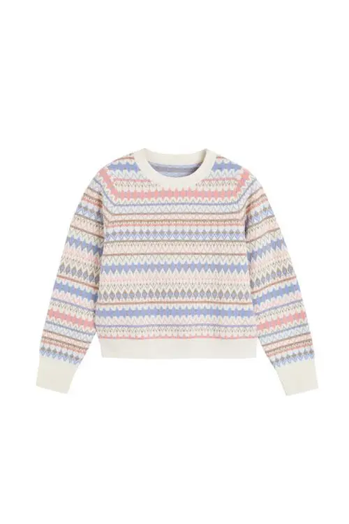 Chinti & Parker Wool-cashmere Winter Fair Isle Pullover Sweater