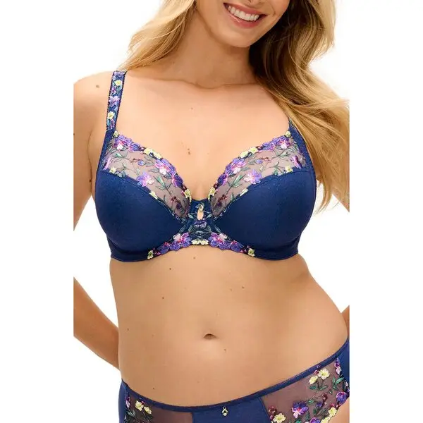 Fantasie Marie Underwire Side Support Plunge Bra - Sapphire