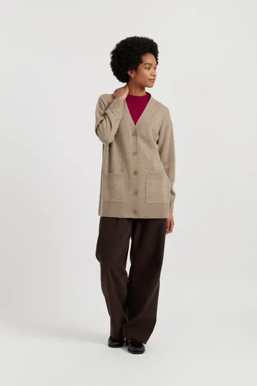 Chinti & Parker Wool-cashmere Long Cardigan - Warm Oatmeal