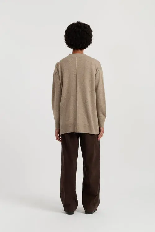 Chinti & Parker Wool-cashmere Long Cardigan - Warm Oatmeal