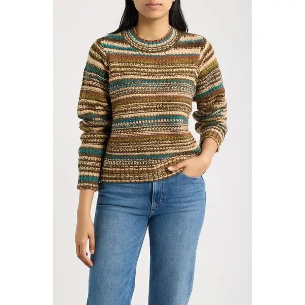 CITY BLUES Mixed Stripe Sweater