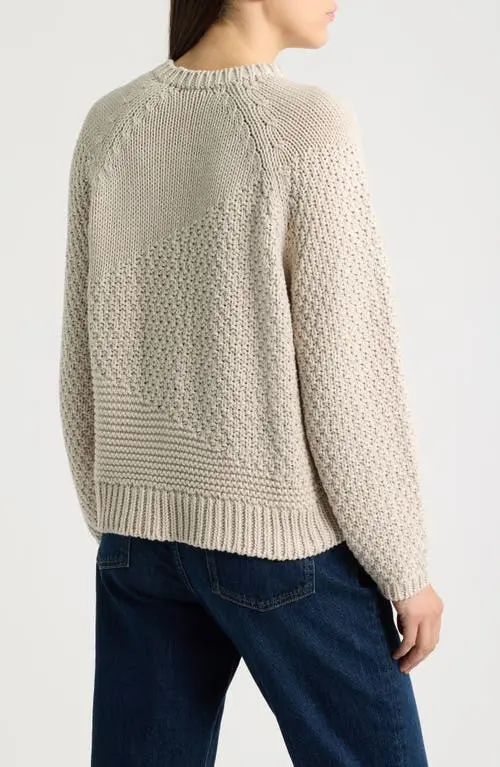 Eileen Fisher Organic Cotton Chunky Sweater - Plaster