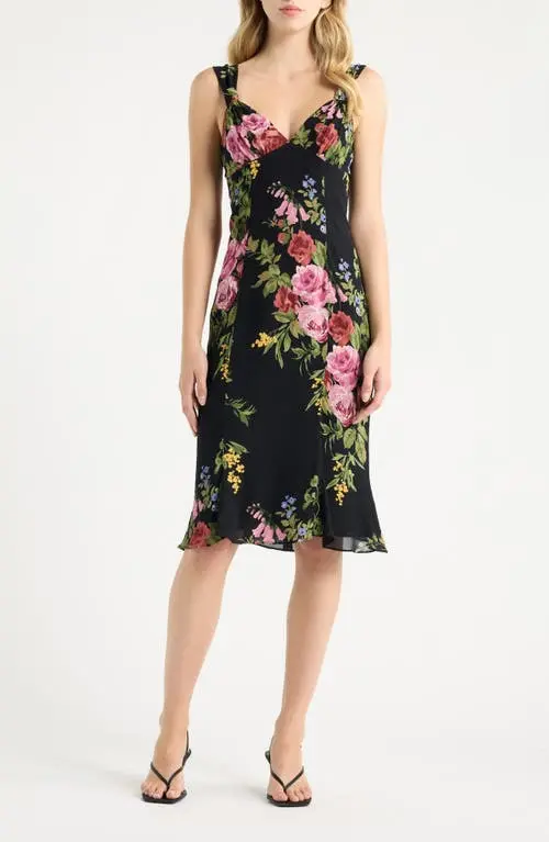 REFORMATION Macie Floral V-neck Dress - Gala