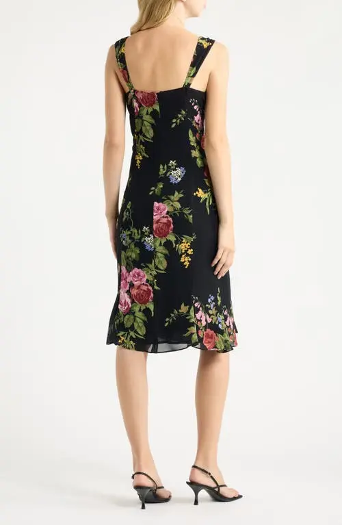 REFORMATION Macie Floral V-neck Dress - Gala