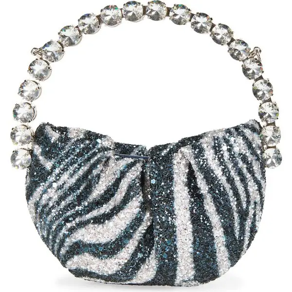 L’ALINGI Micro Beaded Satin Eternity Bag - Zebra