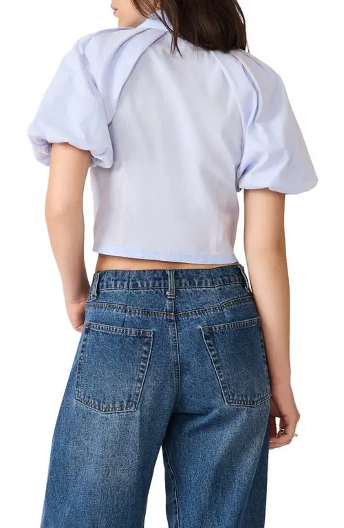 Steve Madden Reece Puff Sleeve Crop Shirt