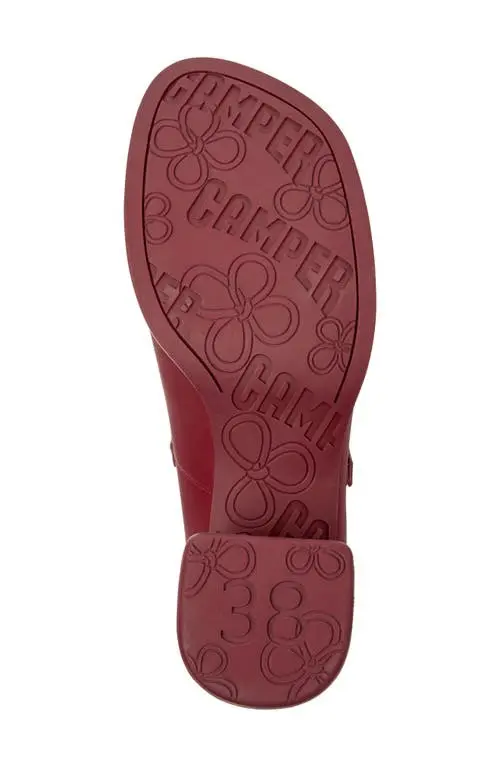 Camper Kora Leather Mary Jane - Burgundy