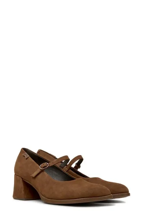 Camper Kora Leather Mary Jane - Medium Brown