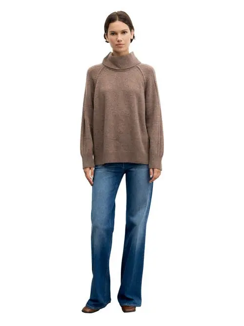 Gerard Darel Robi Wool Blend Roll Neck Sweater
