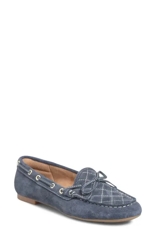 COMFORTIVA Tessie Leather Loafer - Washed Indigo
