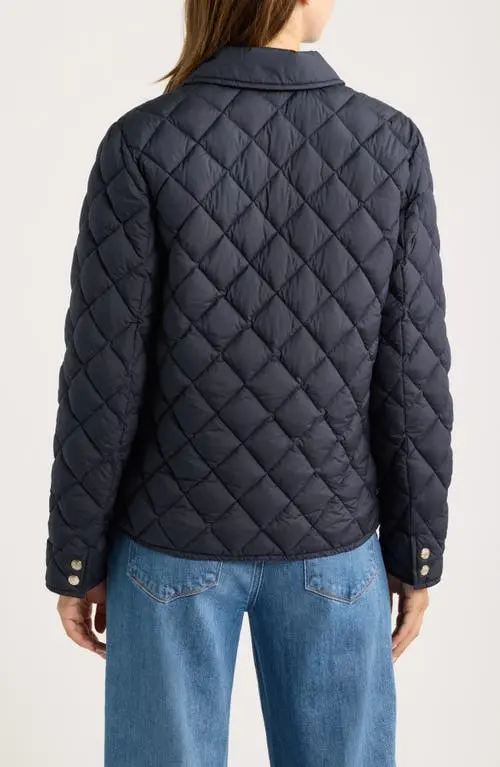 Bernardo Quilted Liner Jacket - Navy
