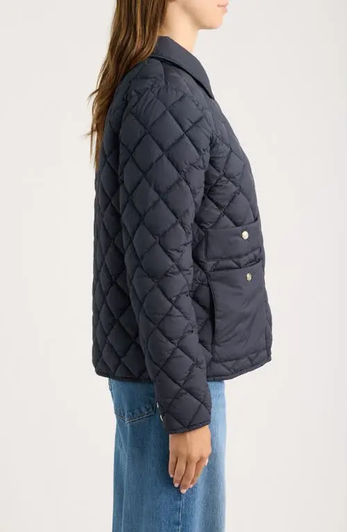 Bernardo Quilted Liner Jacket - Navy