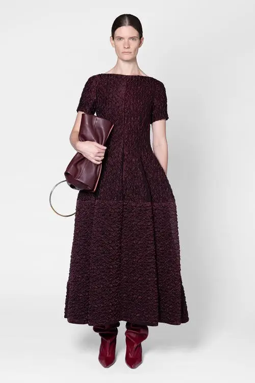 ROKSANDA Fit And Flare Rune Dress - Burgundy