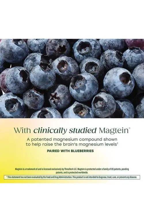 MEGAFOOD Magnesium L-threonate, Clinically Studied Magtein, Cognitive Support, Vegan