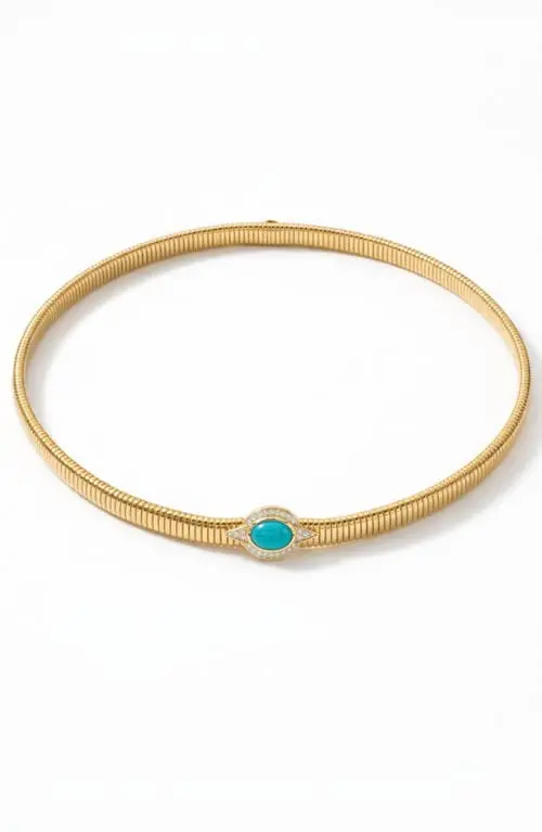 NATIVE GEM Milano Tubogas Necklace - Turquoise