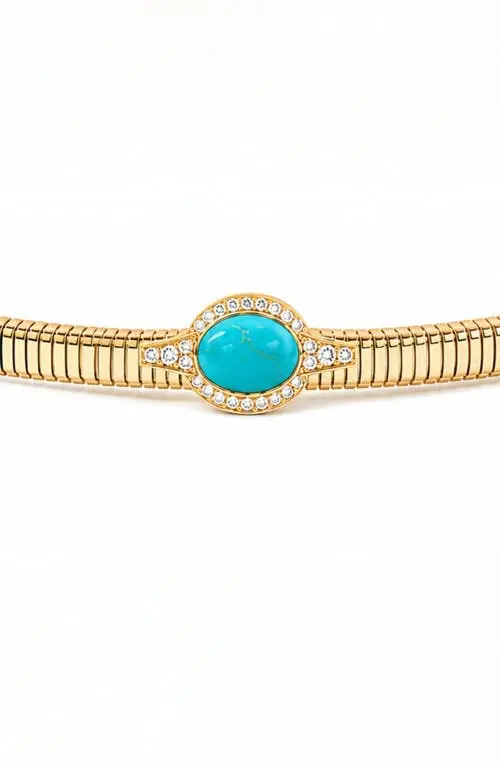 NATIVE GEM Milano Tubogas Necklace - Turquoise